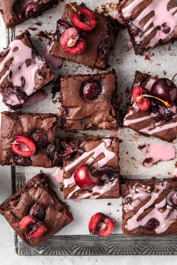 Chocolate Cherry Brownies | Emma Duckworth Bakes