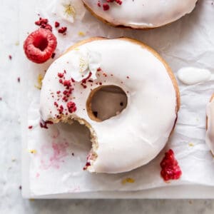 Baked Lemon Raspberry Donuts | Emma Duckworth Bakes