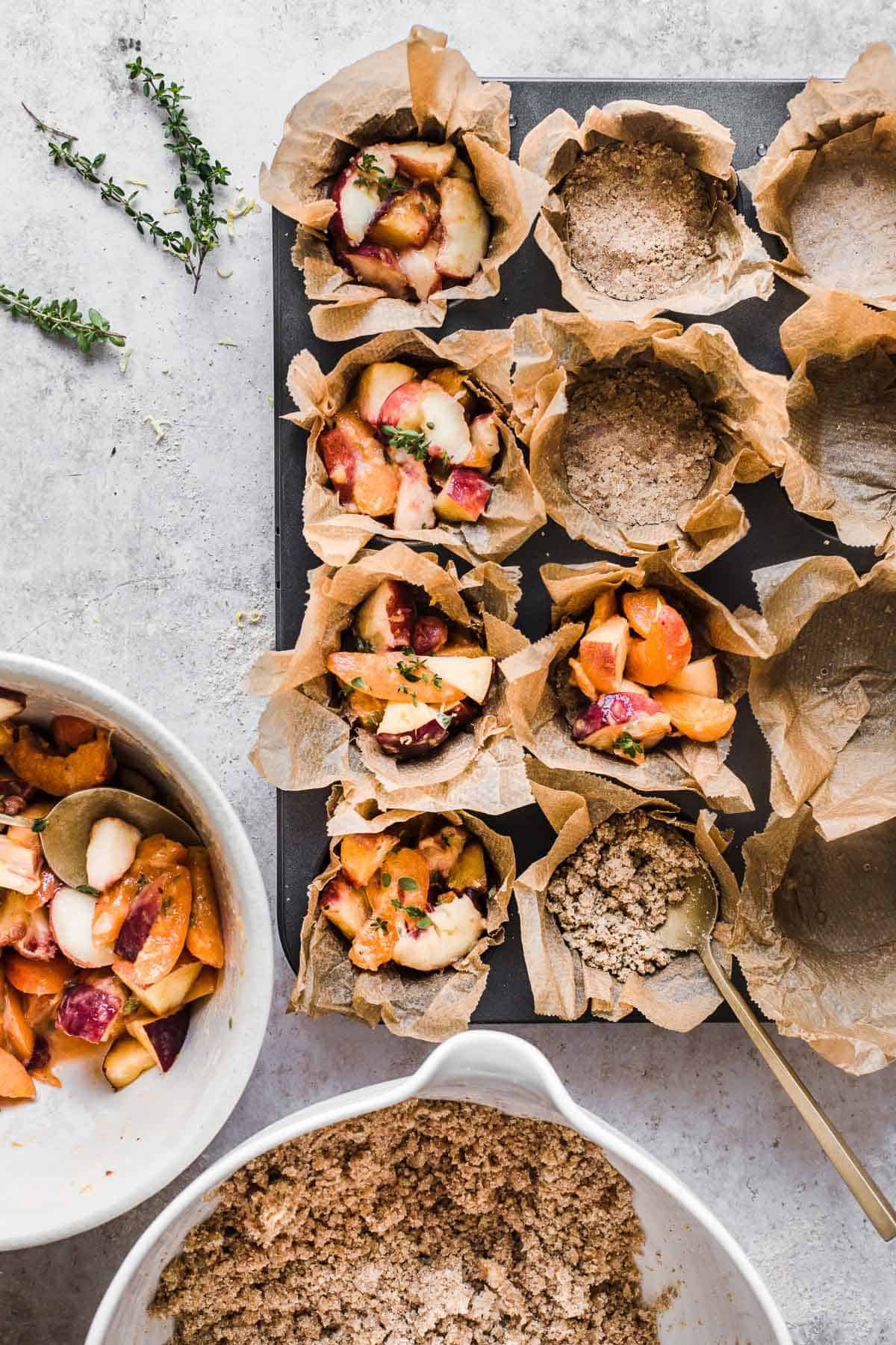 Easy Peach Crumble Bars | Emma Duckworth Bakes