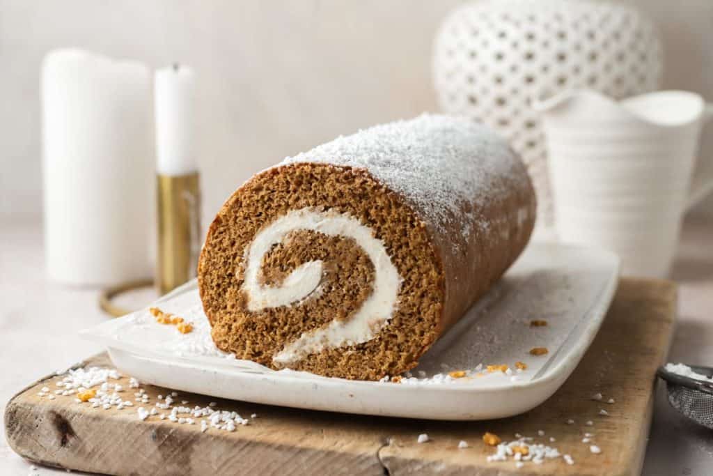 Gingerbread Swiss Roll Cake | Emma Duckworth Bakes