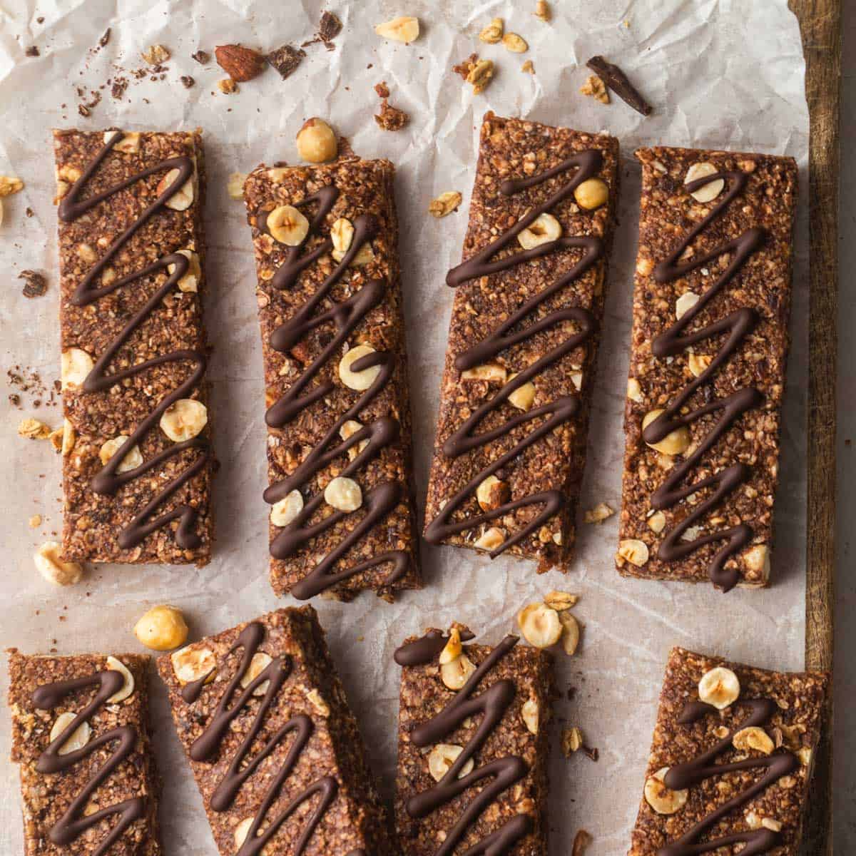 Chocolate Hazelnut Granola Bars Emma Duckworth Bakes