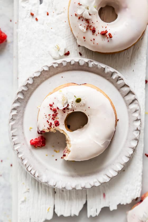 Baked Lemon Raspberry Donuts | Emma Duckworth Bakes