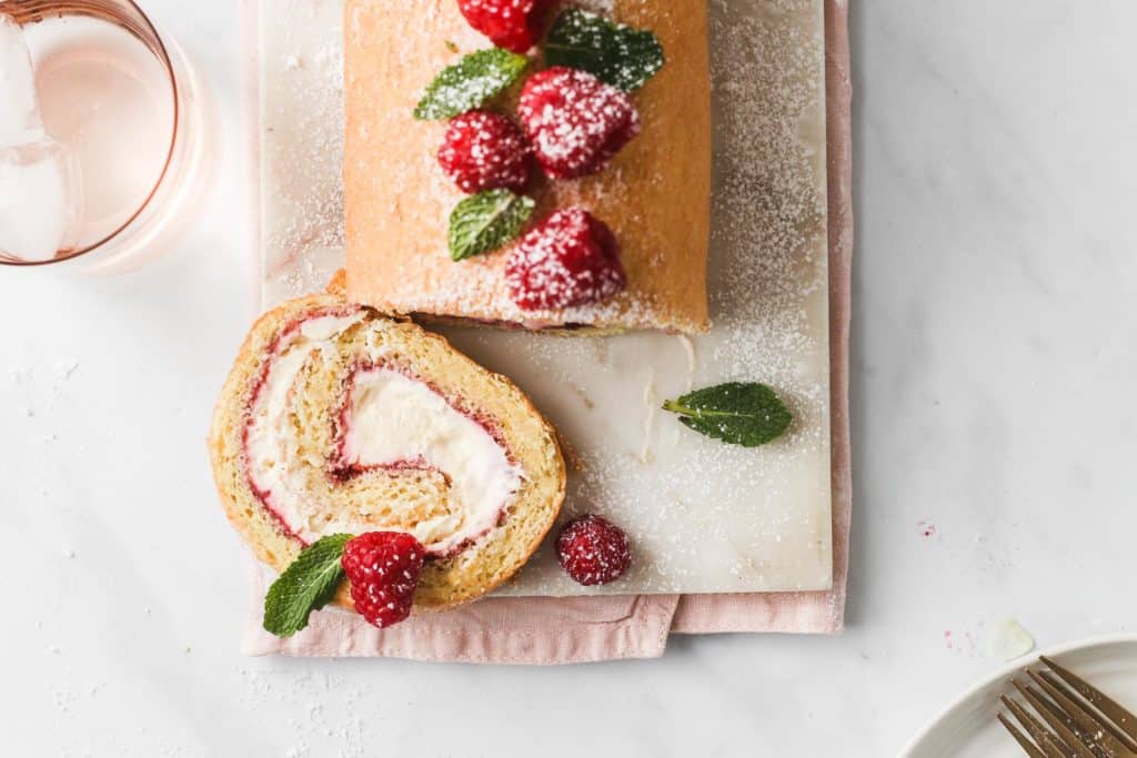 Raspberry Swiss Roll (Step by Step) - Emma Duckworth Bakes