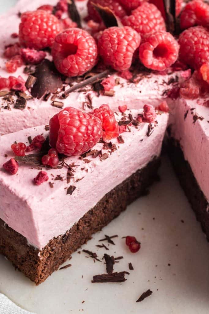 Chocolate Raspberry Mousse Cake | Emma Duckworth Bakes