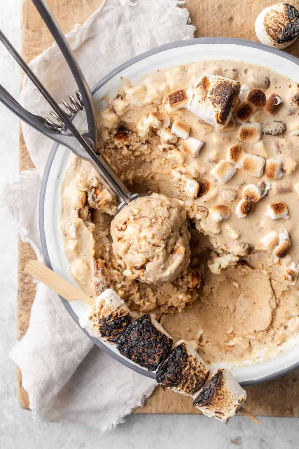 Toasted Marshmallow Ice Cream | Emma Duckworth Bakes