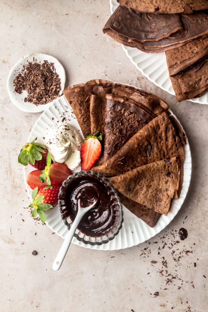 Easy Chocolate Crêpes | Emma Duckworth Bakes