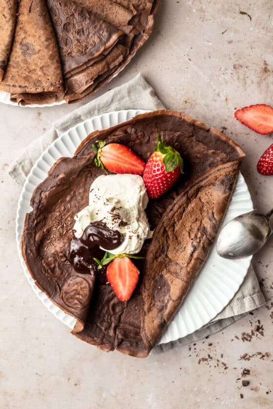Easy Chocolate Crêpes | Emma Duckworth Bakes
