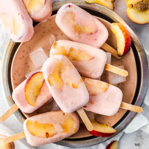 Homemade Fresh Peach Popsicles | Emma Duckworth Bakes
