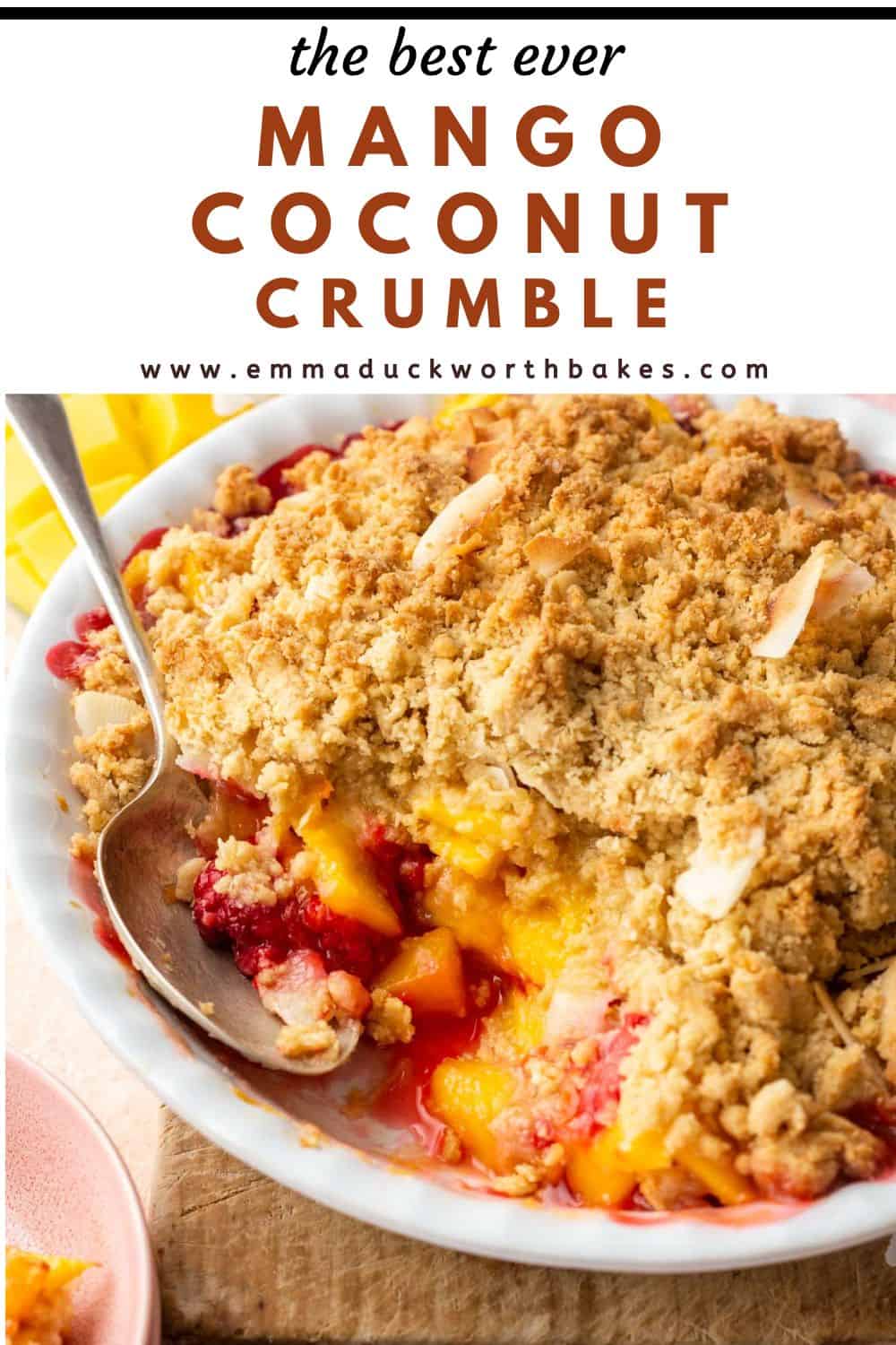 Mango Coconut Crumble | Emma Duckworth Bakes